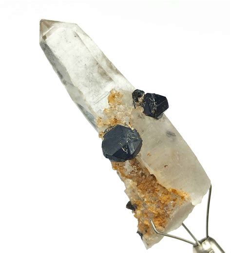 Cassiterite On Quartz Schlaggenwald Czech Republic