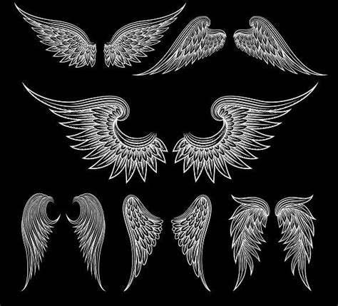 Vector Wings By Microvector On Creativemarket Angel Wings Drawing