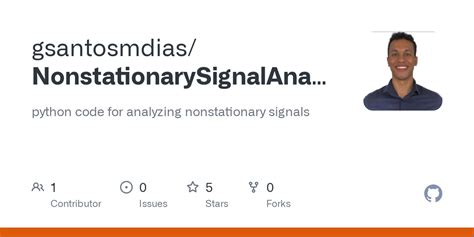 Nonstationarysignalanalysissignalanalysispy At Main · Gsantosmdias