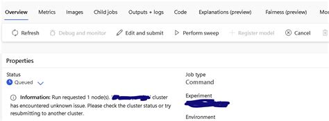 Cluster Encountered Unknown Issue In Queued State Doesnt Start