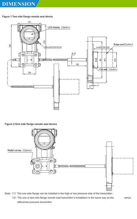 Differential Pressure Transmitter With Remote Diaphragm Seal