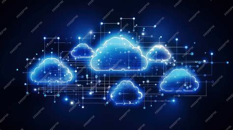 Premium Photo Abstract Cloud Computing Technology Concept