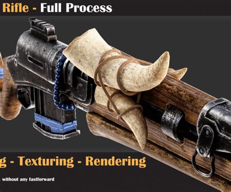 Artstation Tutorial Custom Rifle Full Process Tutorials