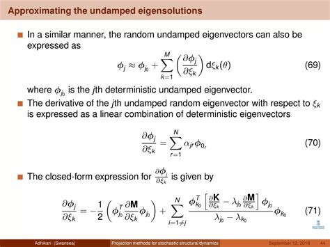 Projection Methods For Stochastic Structural Dynamics Pdf Physics Science