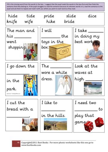 Phonics Split Digraph Ie Teaching Resources