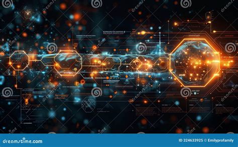 infographic illustrating principles and database concepts stock image