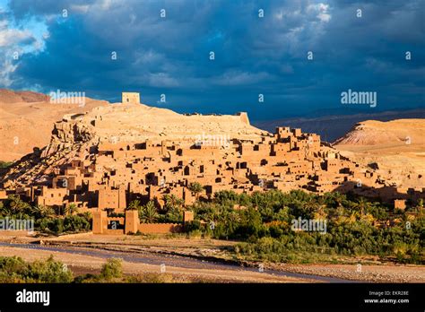 Ksar Of Ait Ben Haddou At The Sunrise Ouarzazate Province Morocco