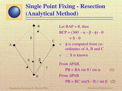 ppt single point fixing resection powerpoint presentation free
