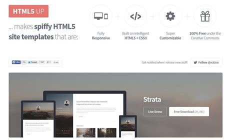 2個免費的css和html5模板網站