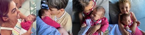 Bruno Gissoni e Felipe Simas mostram os filhos juntos pela ª vez