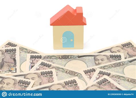 Toy House Et Japonais Dix Mille Yen Photo Stock Image Du Durée