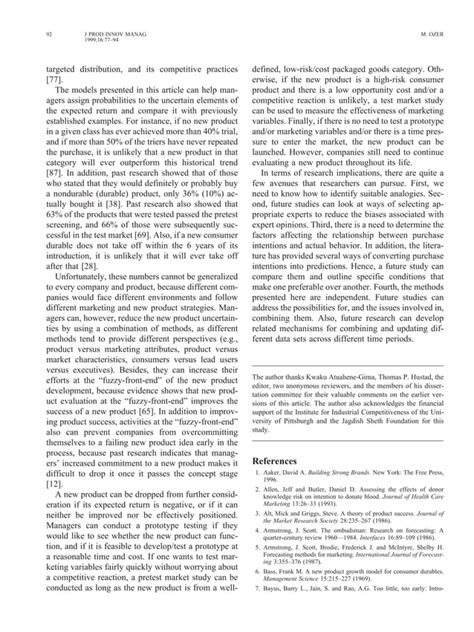 New Product Evaluation Models Very Important Tabular Columns Pdf