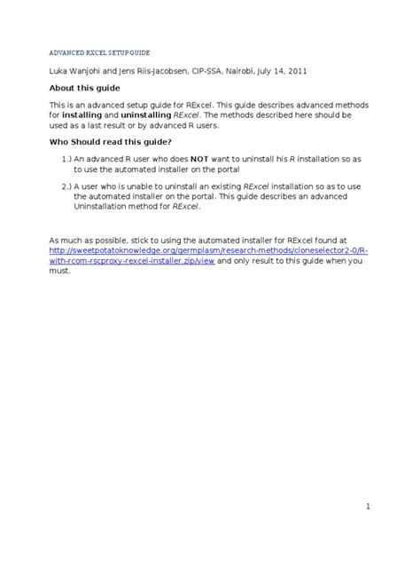 Advanced Rexcel Setup Guide Pdf Windows Registry Installation