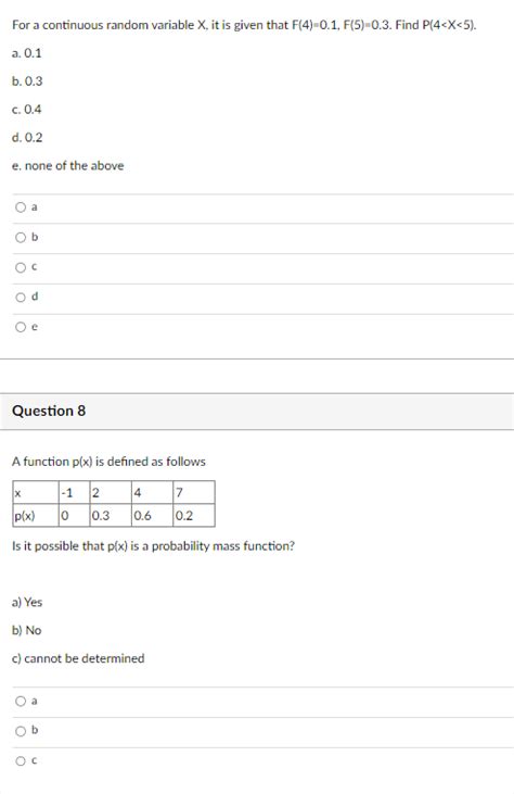 Solved For A Continuous Random Variable X It Is Given That Chegg