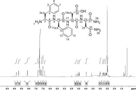 Proton Nmr Spectrum Of The Synthetic Peptide Amide Ffdn Nh2 Dmso D6 Download Scientific