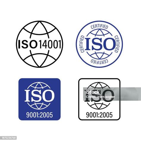Iso 기호 아이콘 세트 벡터 디자인 비즈니스에 대한 스톡 벡터 아트 및 기타 이미지 비즈니스 아이콘 증명서 Istock