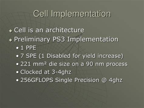 Ppt Cell Broadband Processor Powerpoint Presentation Free Download