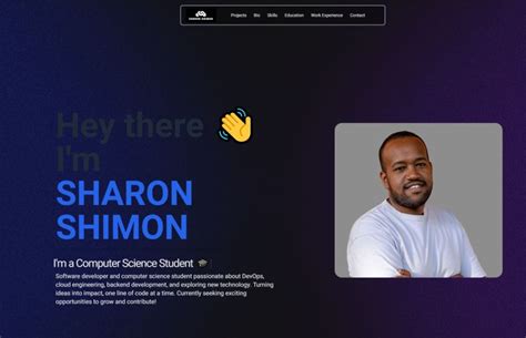 Sharon Shimon On Linkedin Webdevelopment Css Tailwindcss React Frontend Portfolio