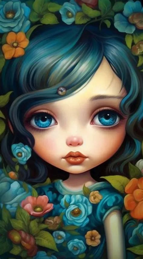 Mesmerizing Doll Girls From Your Designs Midjourney Prompt Promptbase