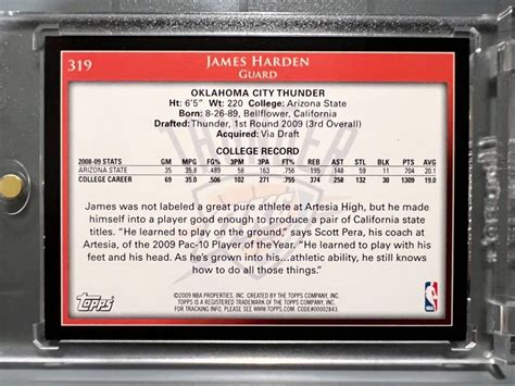 Yahooオークション 高騰中 Rc James Harden 2009 Topps ジェームズ