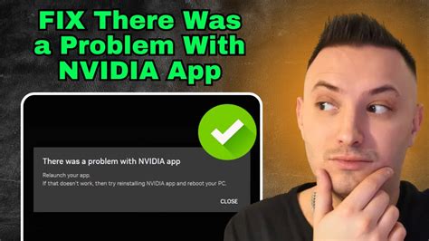 How To Fix There Was A Problem With Nvidia App Windows 11 Youtube