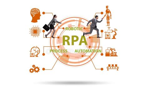 Concept Of Rpa Robotic Process Automation Stock Photo Image Of Computing Modern