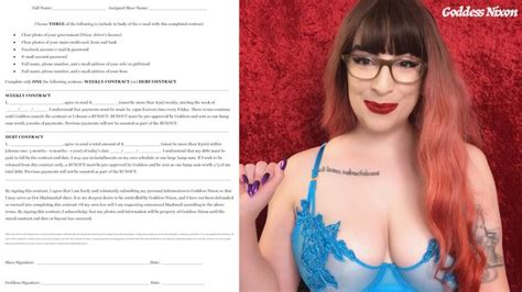 Binding Contract For Blackmail Slaves Serve Goddess Nixon Clips4sale