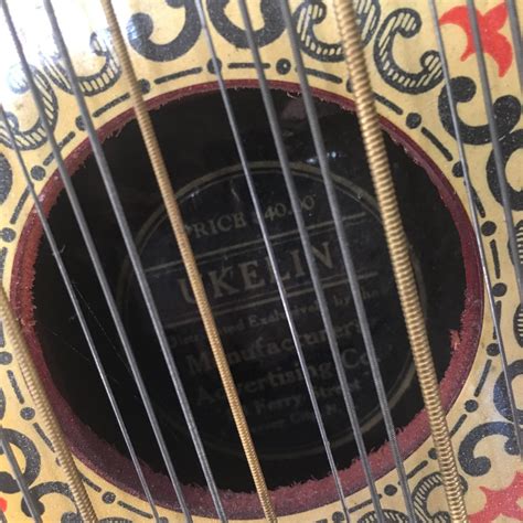 1920s Ukelin Manufactures Advertising Co Two Hole Ukelin Evolution Music