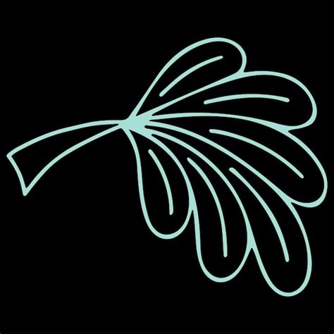 Premium Vector Colorful Vector Leaf Illustration On Black Background