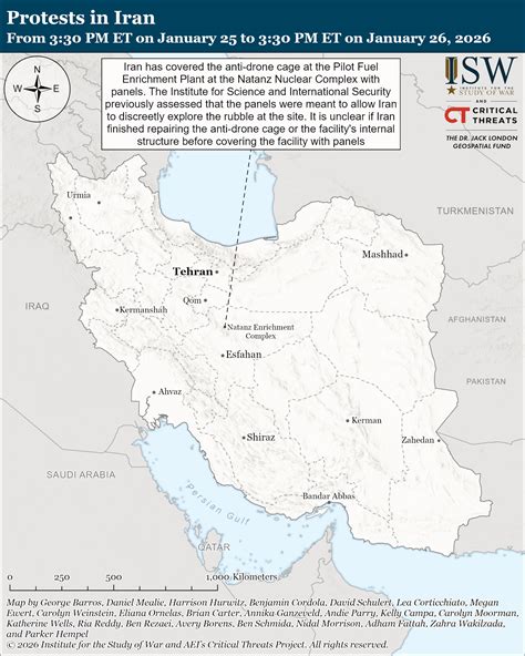 Iran Update January 26 2026 Critical Threats