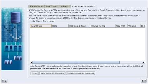 Oracle Asm Cluster File Systems Acfs In Oracle Database 11g Release 2 Oracle Base
