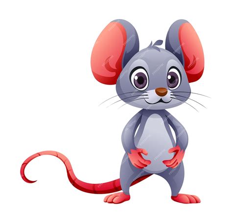 Premium Vector Cute Mouse Cartoon Vector Illustration Isolated On