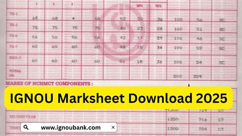 Ignou Marksheet Download 2025 A Step By Step Guide And Important Information