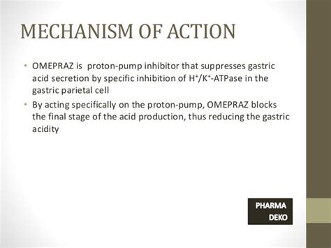 Peptic Ulcer Its Management And Omeprazole