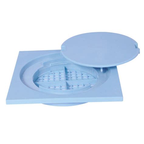 2인치 Pvc 바닥 함정 폐기물 배수 청색 15x15cm 플라스틱 비취