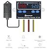 KETOTEK Digitaler Temperaturregler Feuchtigkeitsregler Thermostat Hygrostat Mit Sonde