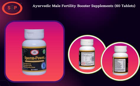 Buy SGP Sperm Booster Tablets for Men | Ayurvedic Male Fertility Sperm Booster Supplements (60 ...
