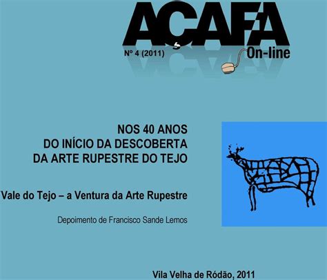 NOS 40 ANOS DO INÍCIO DA DESCOBERTA DA ARTE RUPESTRE DO TEJO PDF