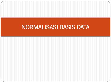 Solution Normalisasi Basis Data Studypool