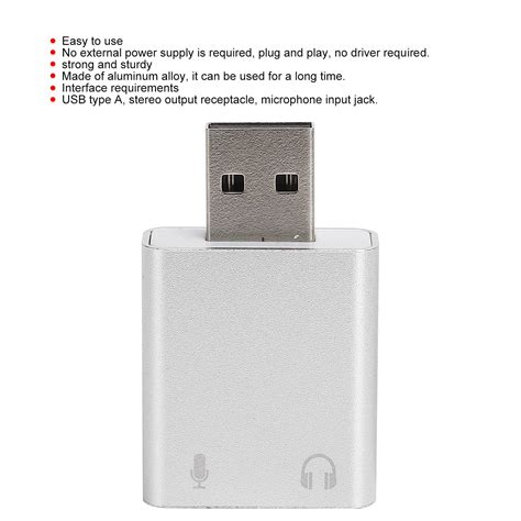 GetUSCart USB Sound Adapter USB External Audio Sound Card Adapter USB