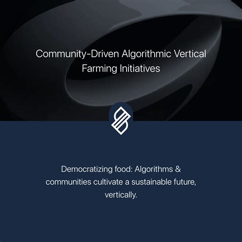 Community Driven Algorithmic Vertical Farming Initiatives → Scenario