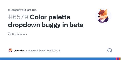 Color Palette Dropdown Buggy In Beta · Issue 6579 · Microsoftpxt