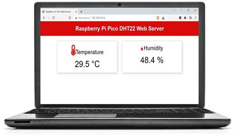 Raspberry Pi Pico Dht22 Web Server Weather Station
