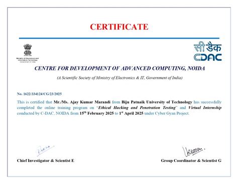 Cybersecurity Ethicalhacking Penetrationtesting Cdac Virtualinternship Cybergyan