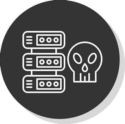 Hacking Line Grey Circle Icon 43016666 Vector Art At Vecteezy