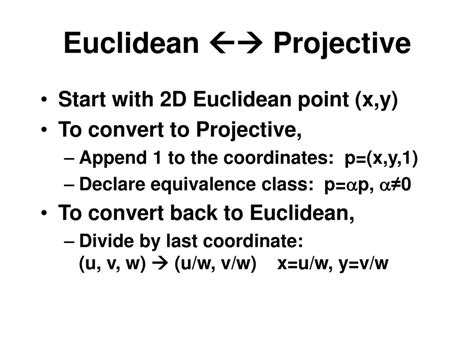 projective geometry ece 847 digital image processing stan birchfield