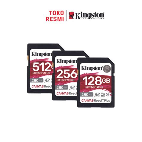 Promo Kingston SD Card Canvas React Plus V Class UHS II Gb