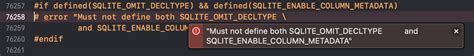 Error Must Not Define Both Sqlite Omit Decltype And Sqlite Enable