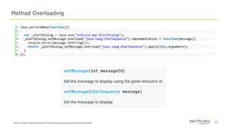 Dbi Assisted Android Application Reverse Engineering Ppt