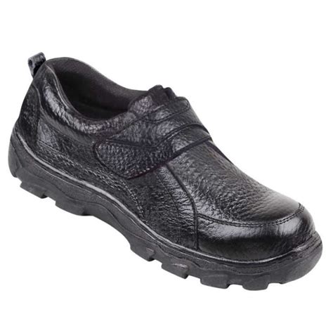 Promo Sepatu Safety Pria Bahan Kulit Sapi Asli Boot Pendek Ujung Besi